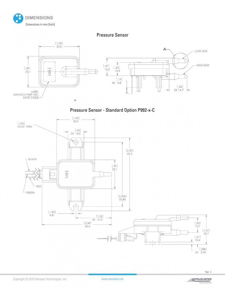 P992 datasheet page 3