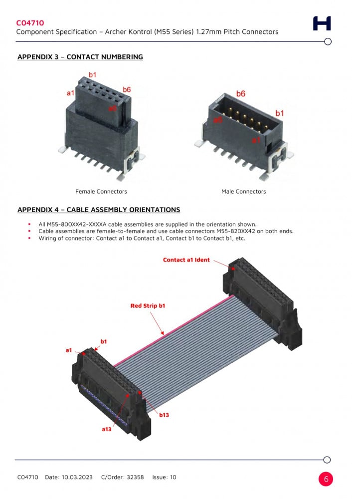 Harwin M55 specification page 6