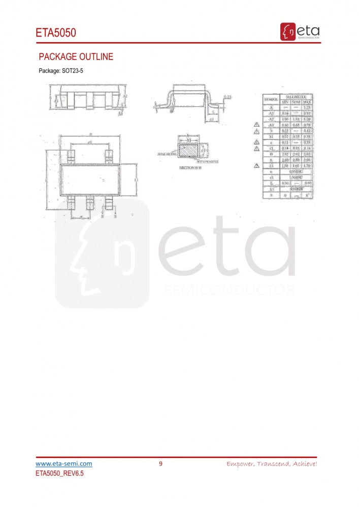 ETA5050 datasheet page 9
