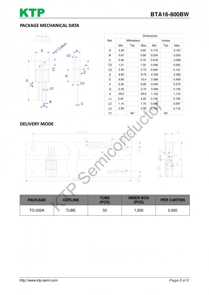 BTA16-800BW datasheet page 5