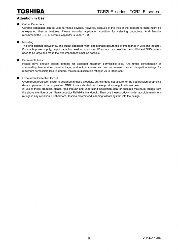 TCR2LF25 datasheet page 6