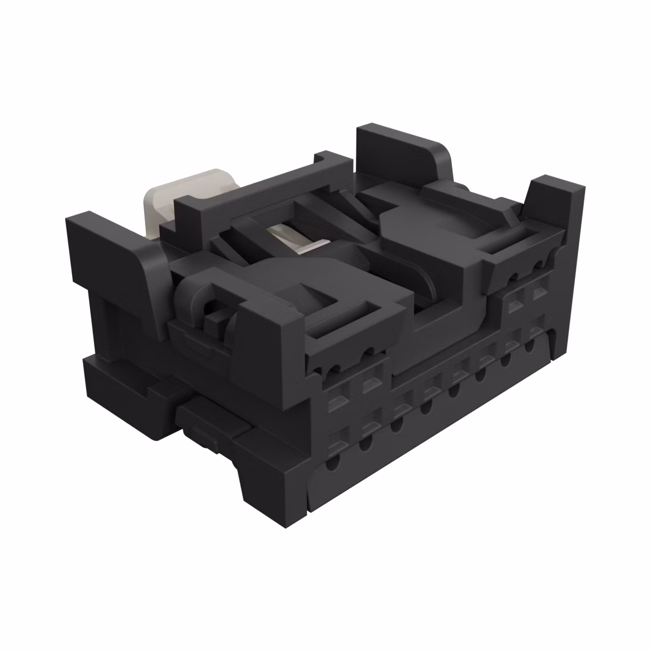 PROPOSED REPLACEMENT: MINI50 GEN II UNSEALED RECEPTACLES (206523 SERIES);  Mini50 Unsealed Receptacle, Dual Row, Bridged, with CPA, 12 Circuits, Polarization Option C, Dark Gray for sale