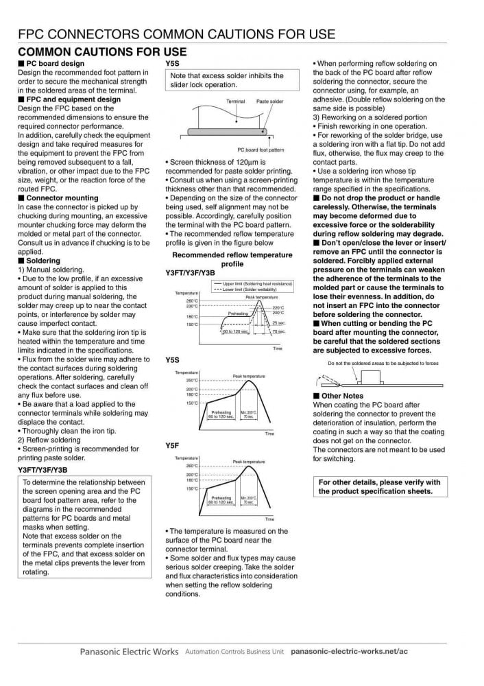 PANASONIC AYF524015 document page 4