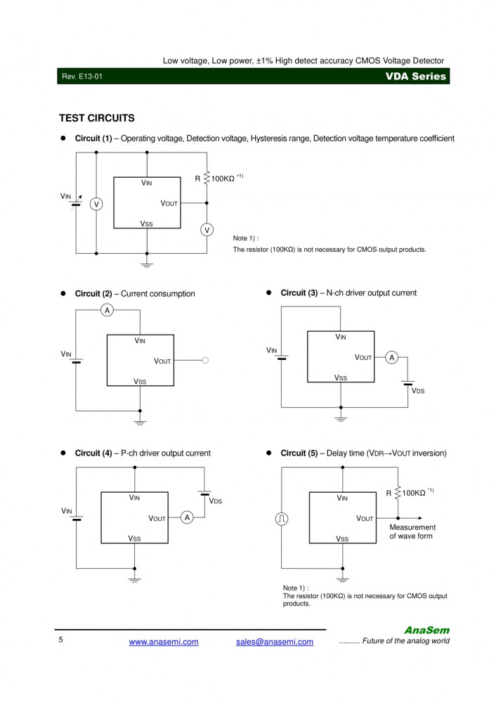 AnaSem VDA series datasheet page 6