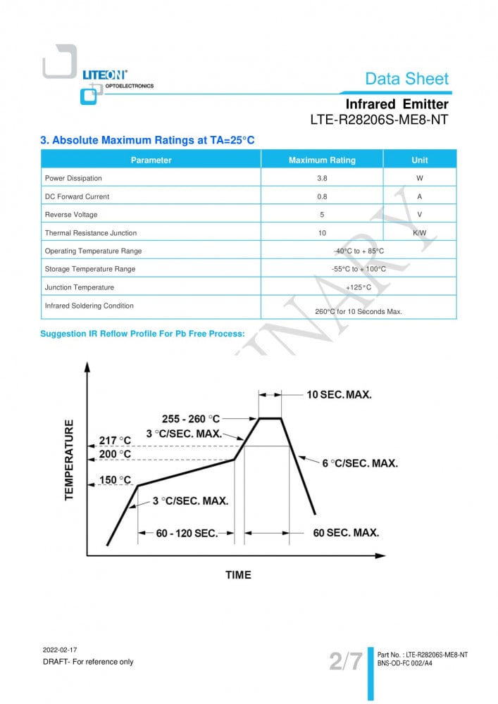 LTE-R28206S-ME8-NT datasheet page 2