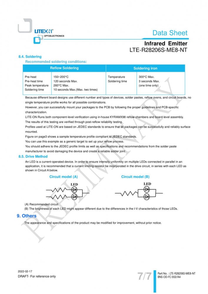 LTE-R28206S-ME8-NT datasheet page 7