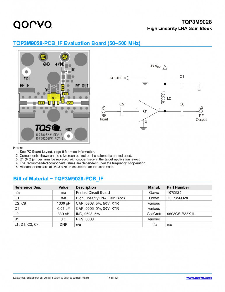 TQP3M9028 datasheet page 6