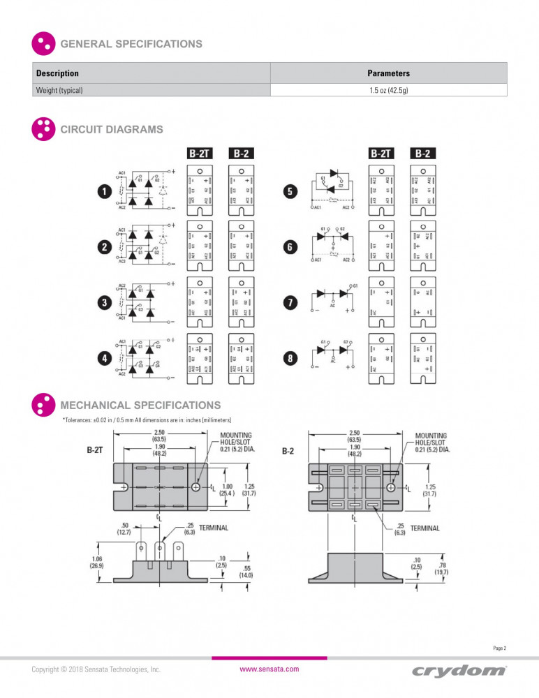 B642-2T technical document page 2