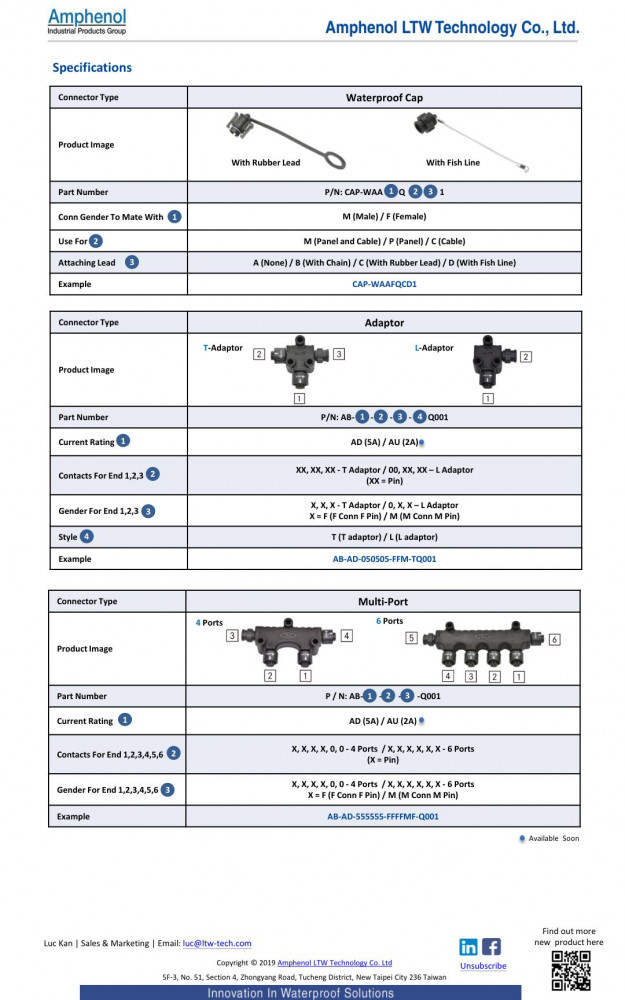 Amphenol LTW X-Lok Mini documentation page 3