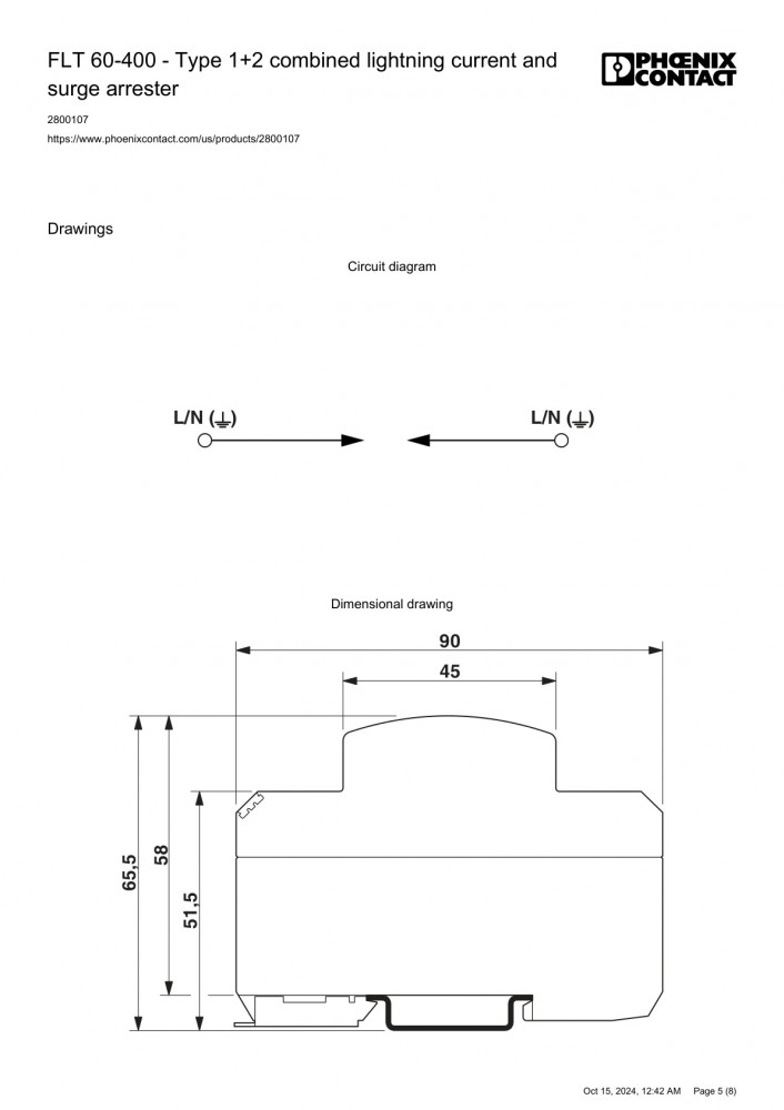 Phoenix Contact 2800107 technical document page 5