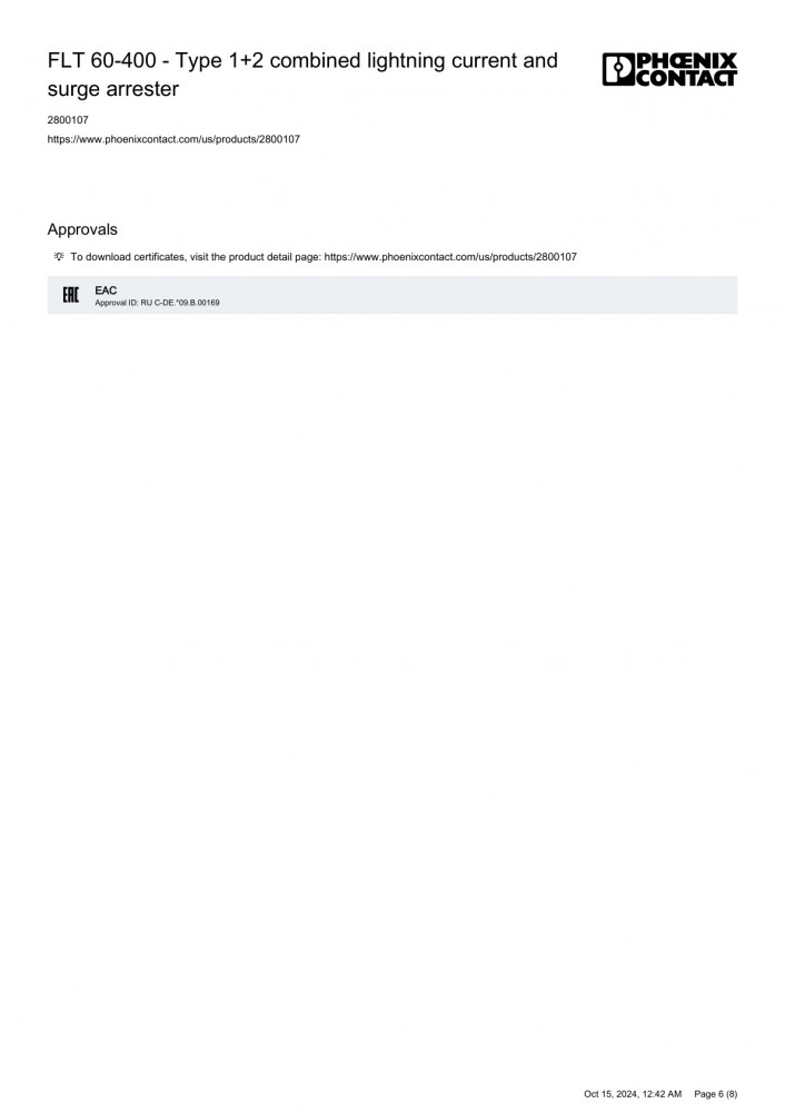 Phoenix Contact 2800107 technical document page 6