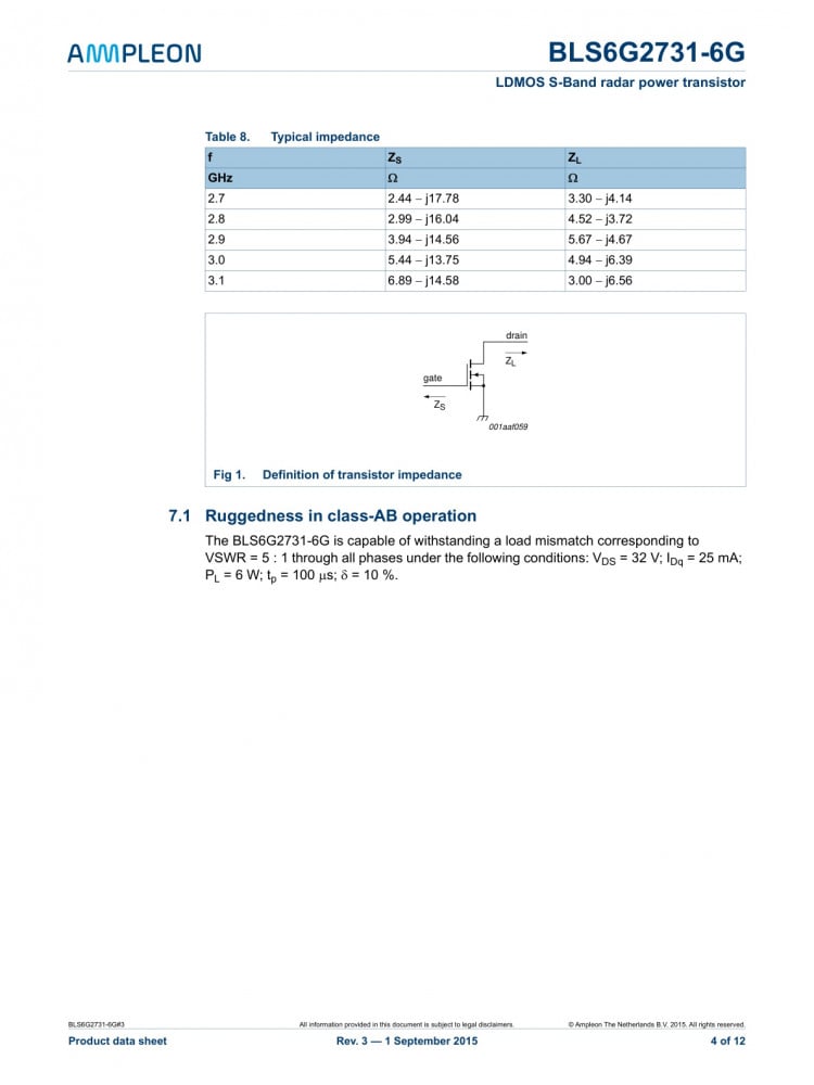 BLS6G2731-6G datasheet page 4
