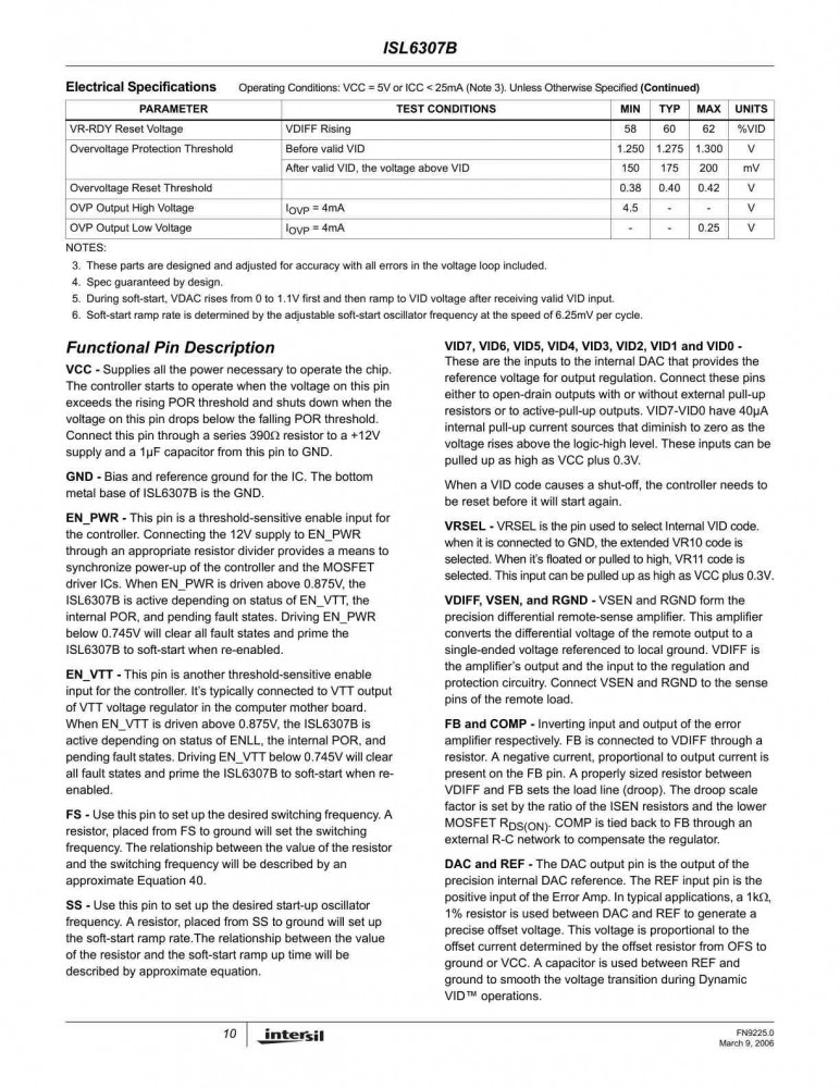 ISL6307BIRZ technical document page 10