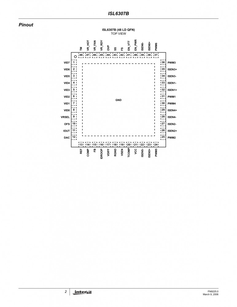 ISL6307BIRZ technical document page 2