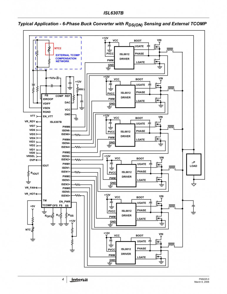 ISL6307BIRZ technical document page 4