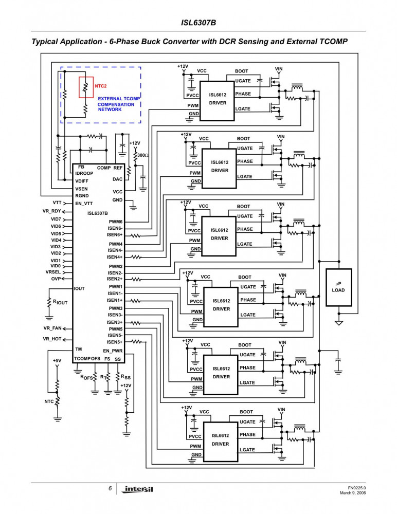 ISL6307BIRZ technical document page 6