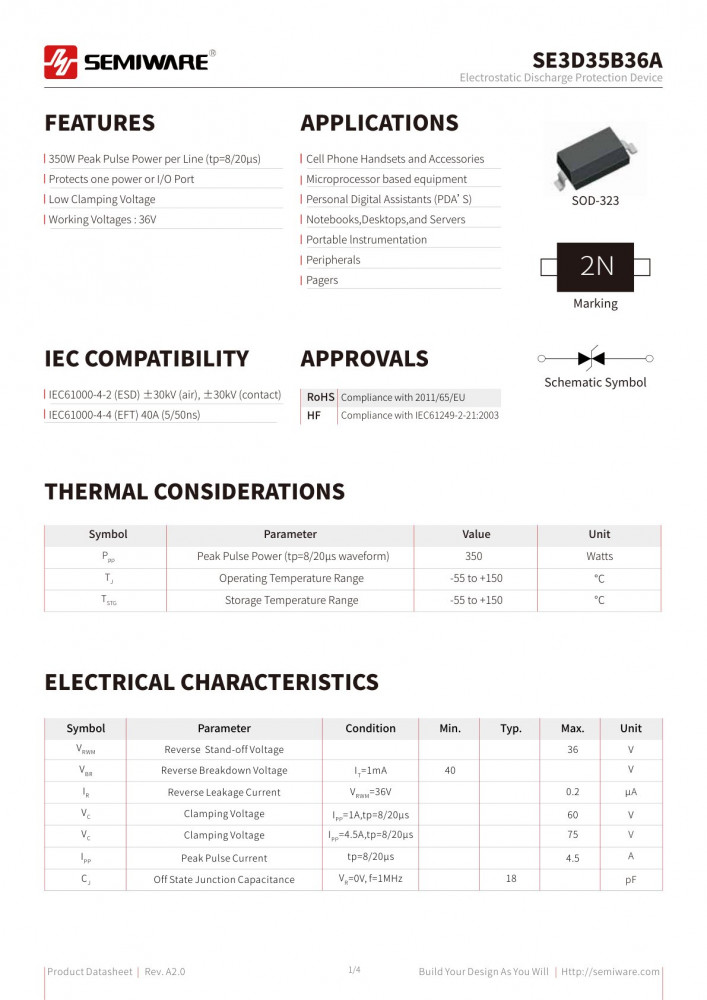 SE3D35B36A technical document page 1