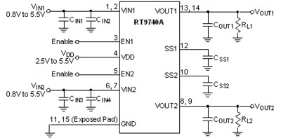 RT9728C - 120mΩ, 1.3A Power Switch with Programmable Current Limit