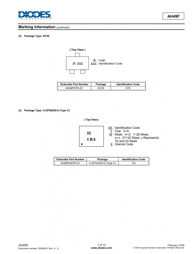 AH49F datasheet page 7