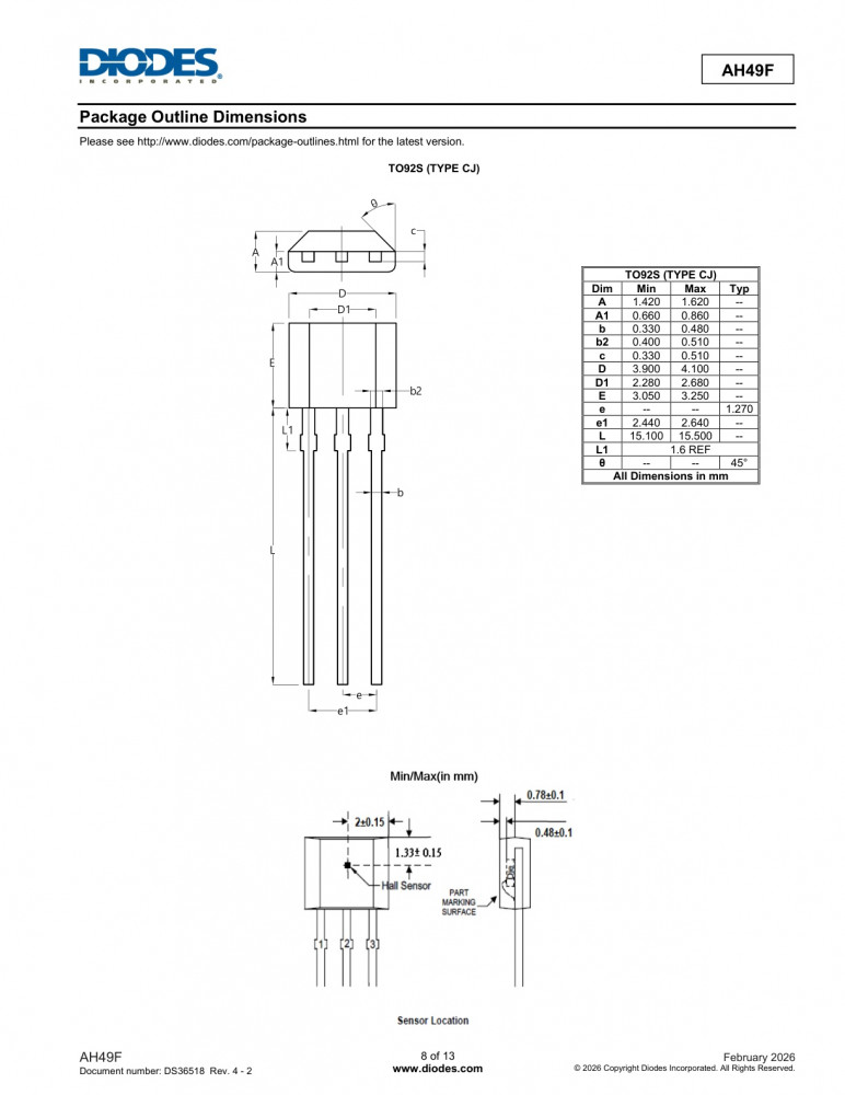 AH49F datasheet page 8