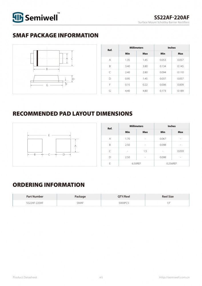 SS24AF datasheet page 4