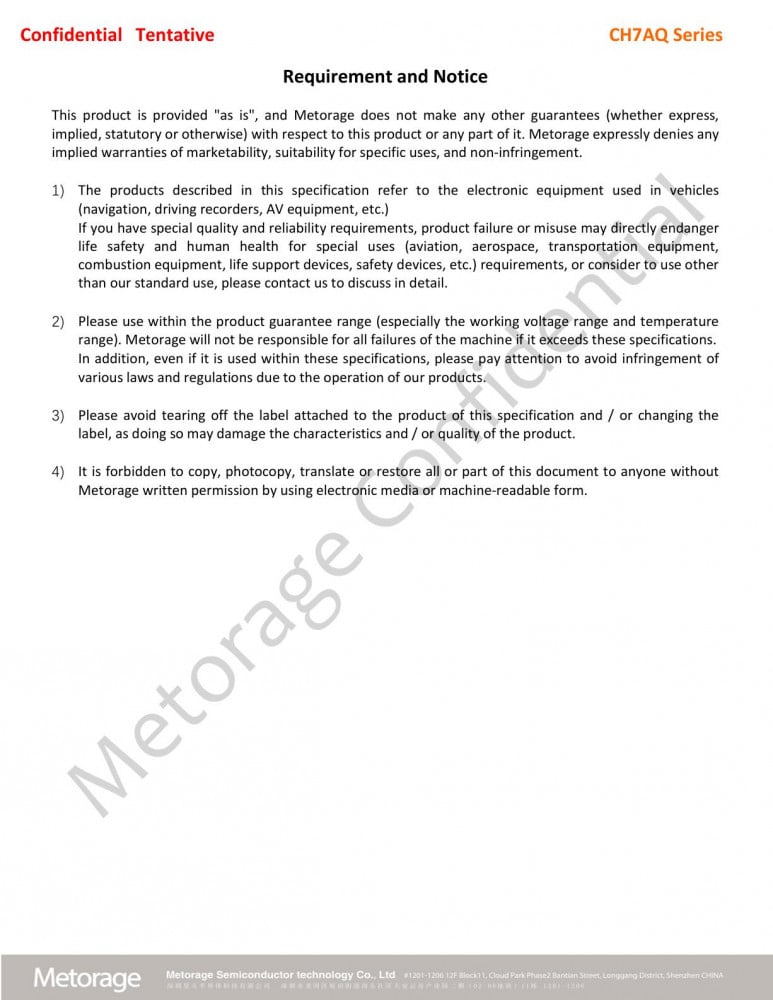 MWE3016CH7AQ specification page 3