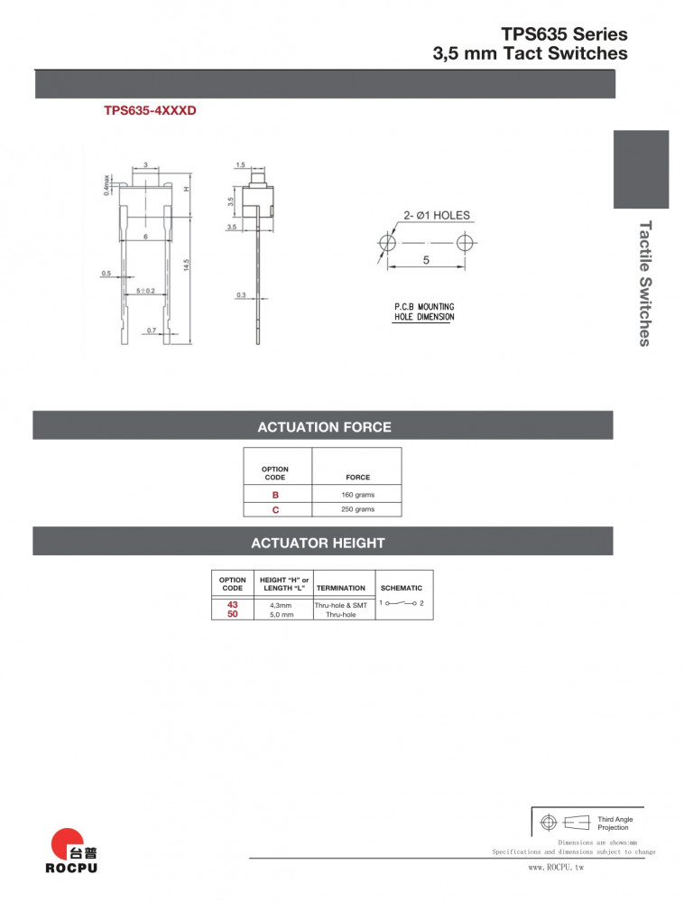 TPS635 technical document page 4