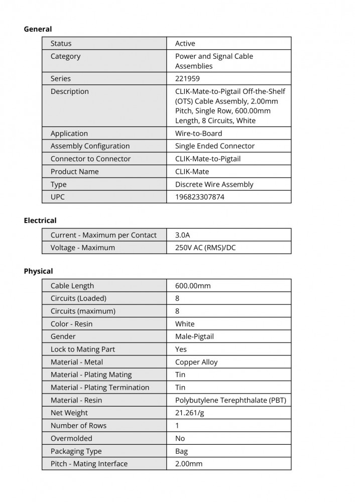 Technical document image 2 for product 2219591084