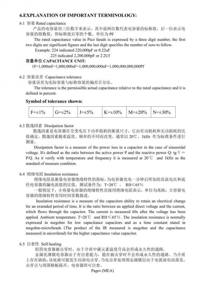 MEA106J100D03 specification page 4