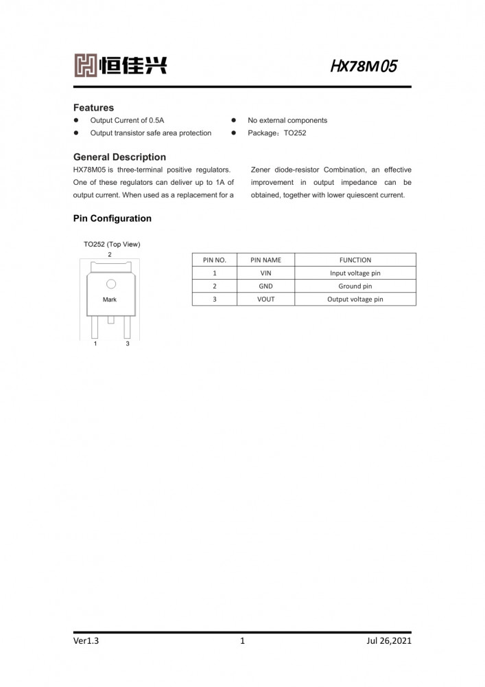 78M05 datasheet page 1