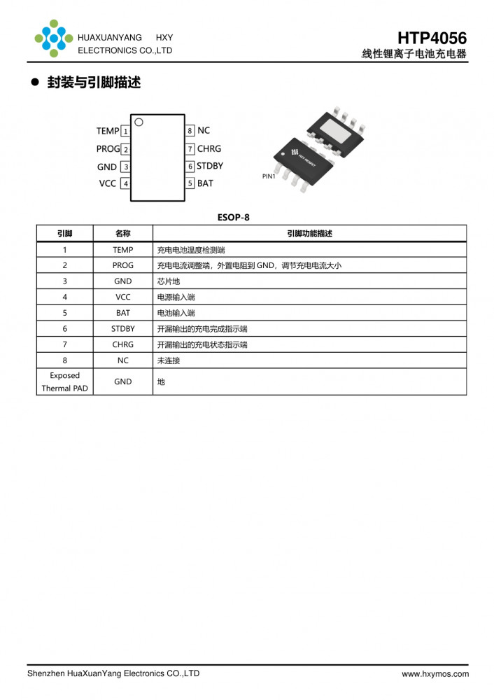 HTP4056 datasheet page 2
