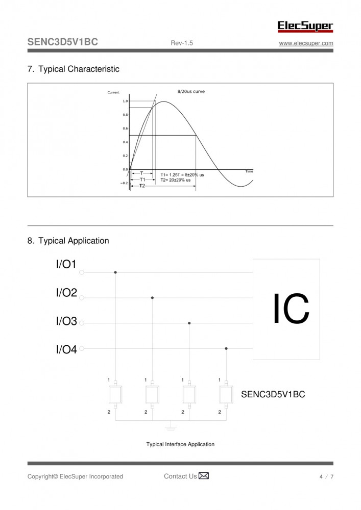 SENC3D5V1BC datasheet page 4