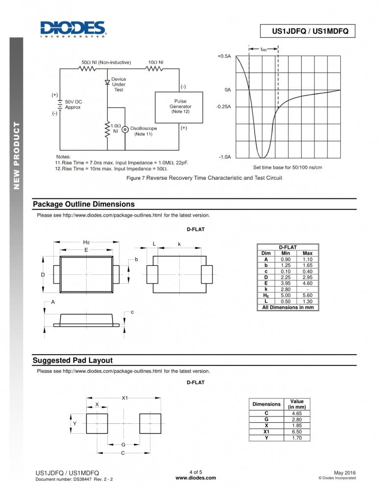 US1MDFQ-13 datasheet page 4