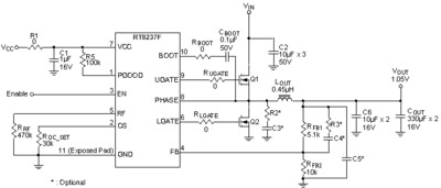 RT8237F - High Efficiency Single Synchronous Buck PWM Controller for sale