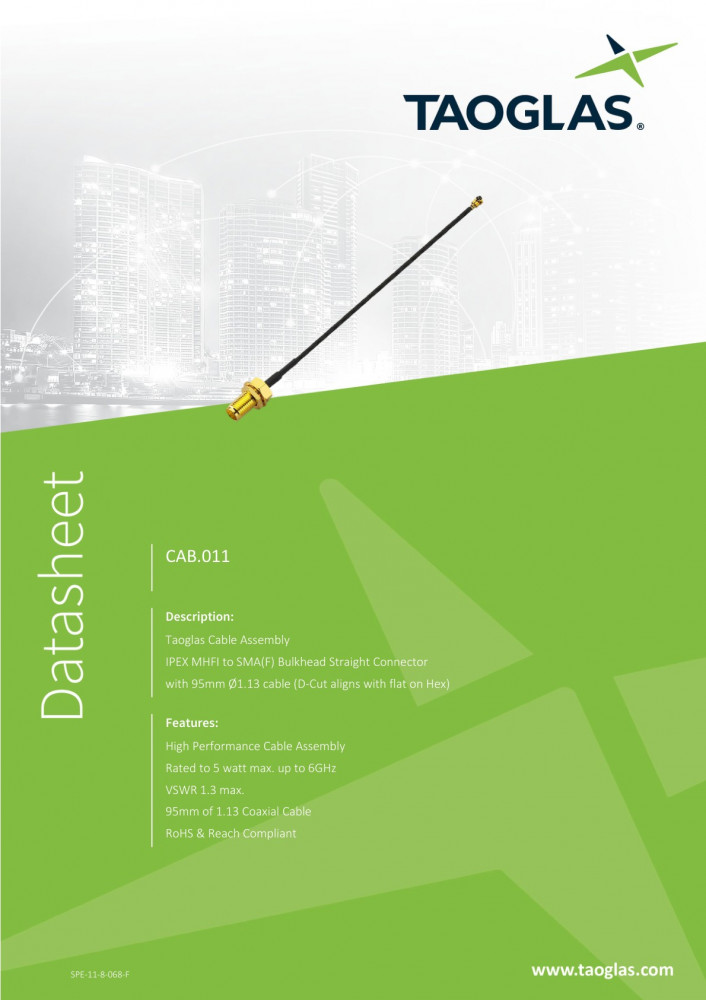 CAB.011 technical document page 1