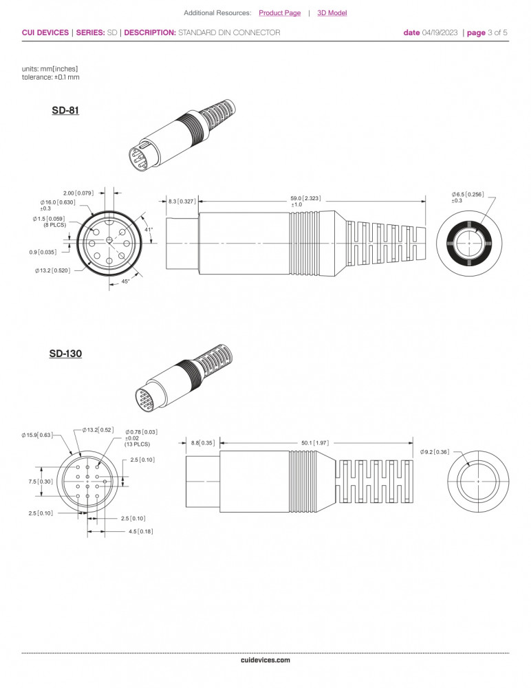 CUI SD-30 datasheet page 3