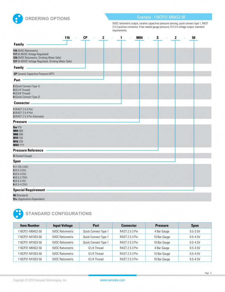 Sensata 116CP document page 3