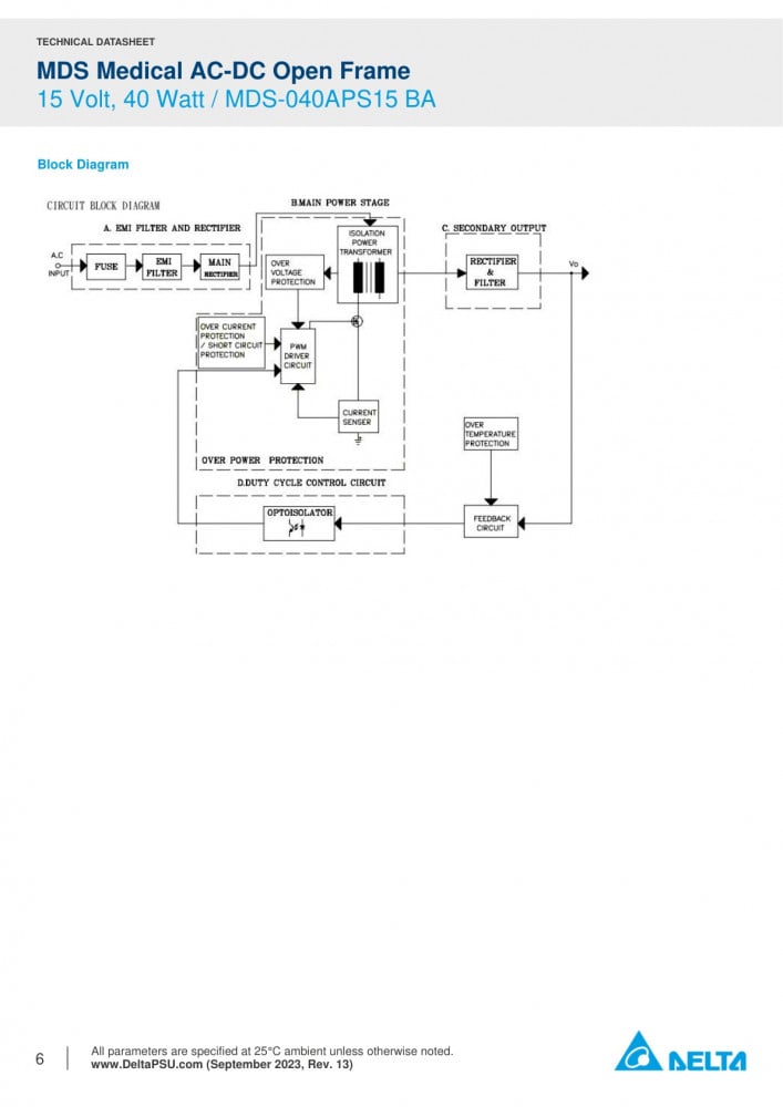 MDS-040APS15 BA datasheet page 6