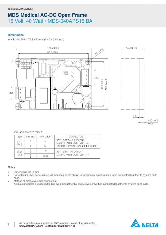 MDS-040APS15 BA datasheet page 7
