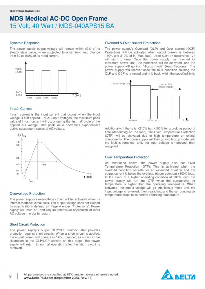 MDS-040APS15 BA datasheet page 9