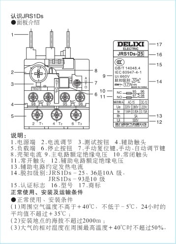 JRS1Ds series instruction manual page 3