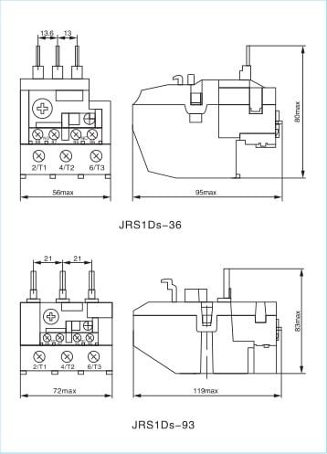 JRS1Ds series instruction manual page 5