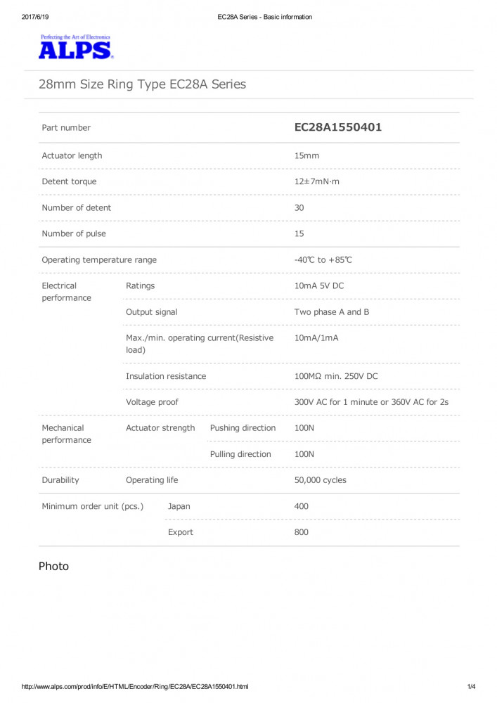 EC28A1550401 dimensions drawing