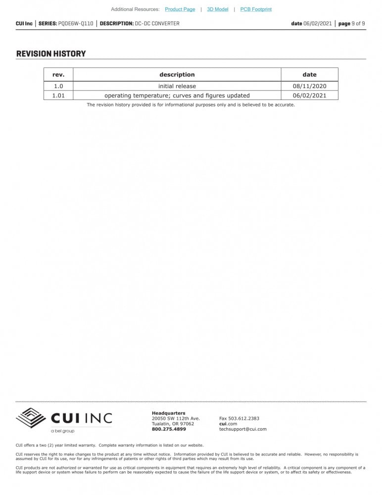PQDE6W-Q110 datasheet page 9