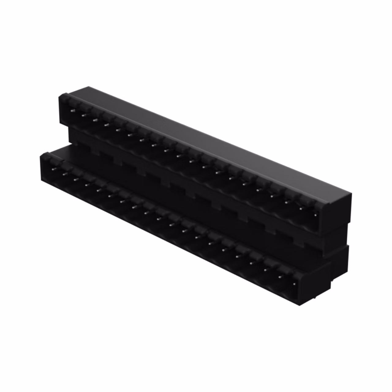 5.00mm Pitch Eurostyle Horizontal Dual Level PCB Header, Closed Ends, 40  Circuits for sale