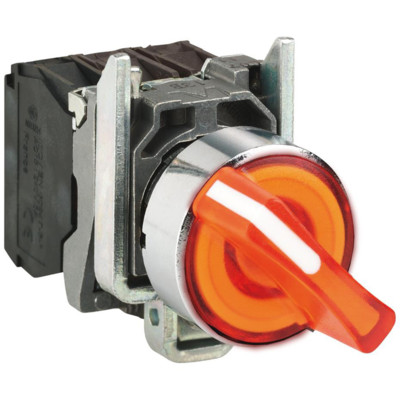 Schneider XB4BD25 Selector Switch – 2-Position Maintained Contact Block