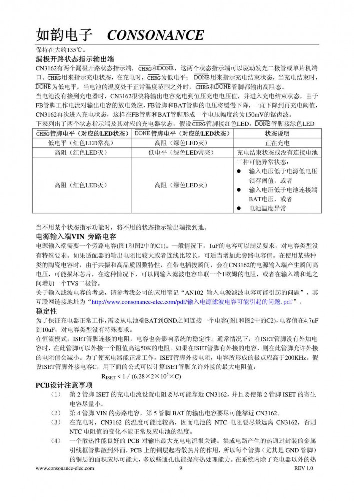 CN3162 datasheet page 9