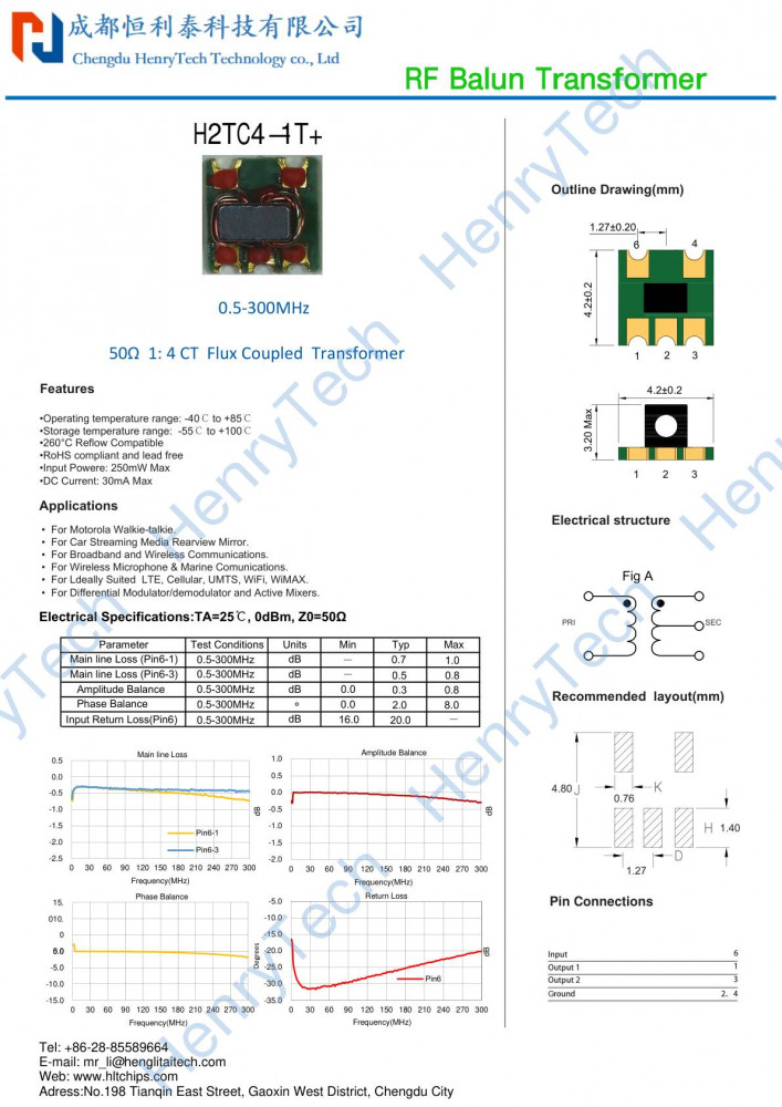 H2TC4-1T+ technical document page