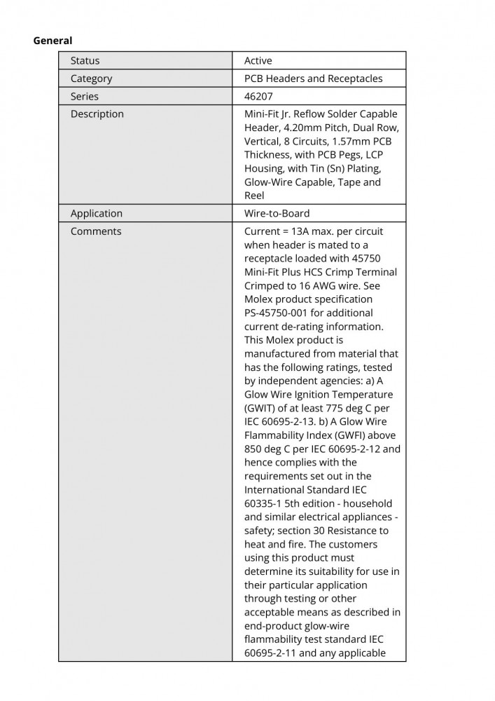 MOLEX 462073038 document image, page 2