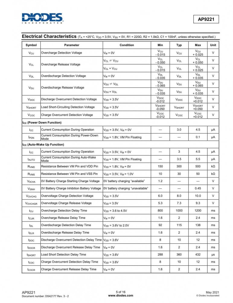 AP9221 datasheet page 5